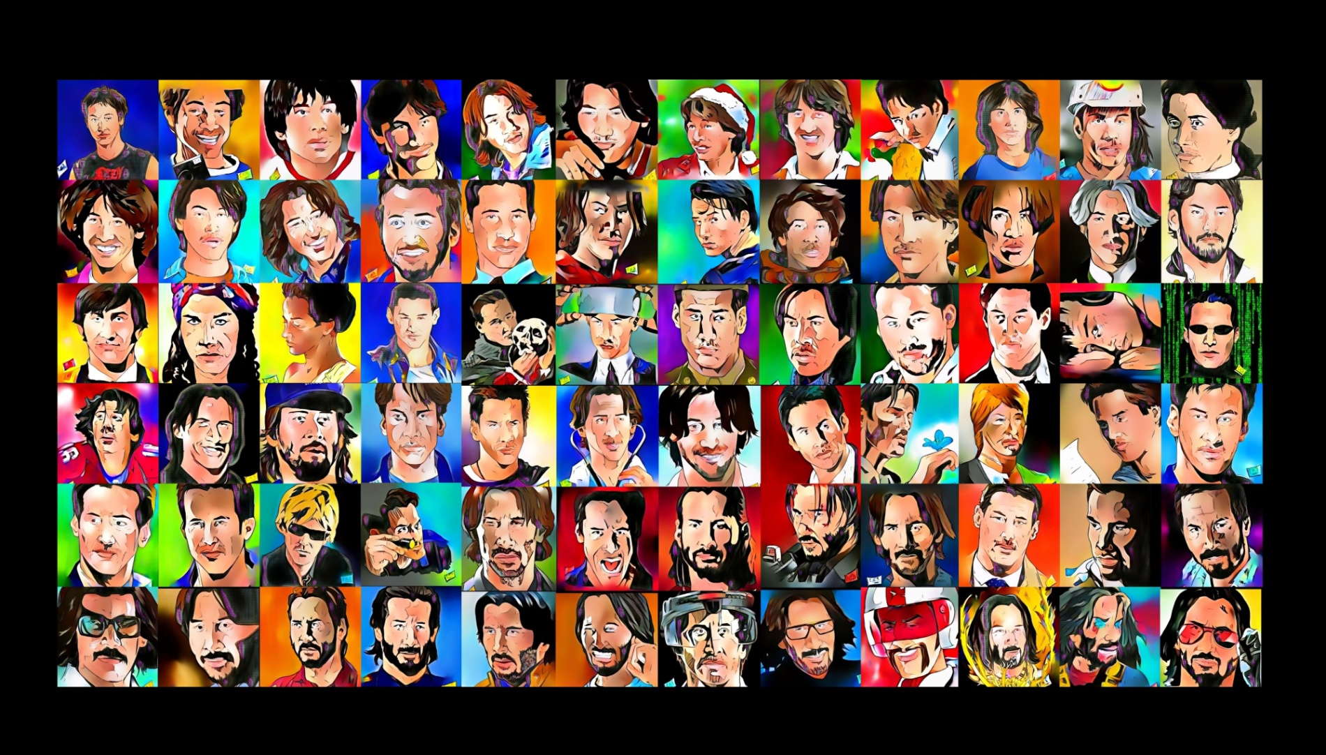 Keanu Reeves Character Portraits Collage Part 2 - MistyBeethoven ...