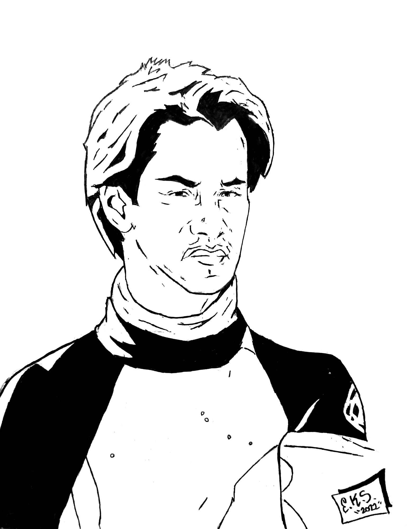 Johnny Utah from "Point Break" Quick Sketch - Chapter 1 ...